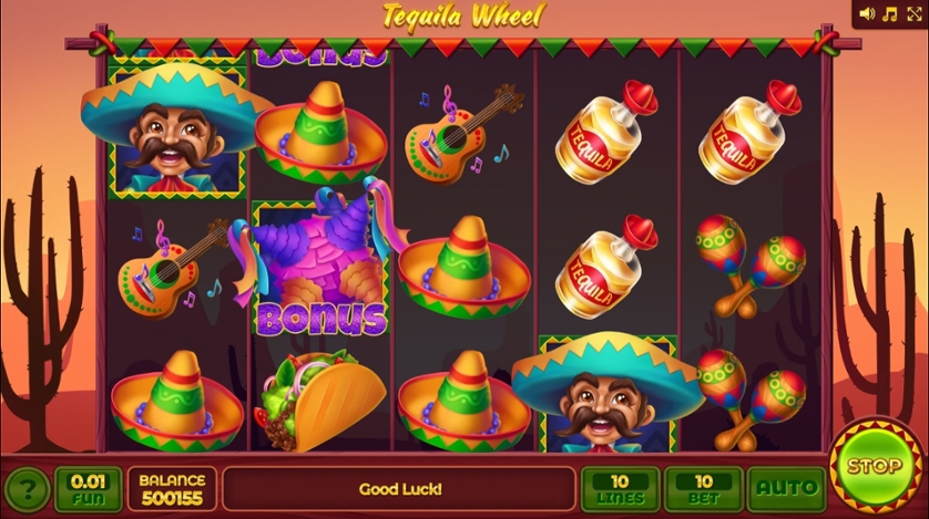 Play Tequila Wheel in Demo Mode for 100% Free